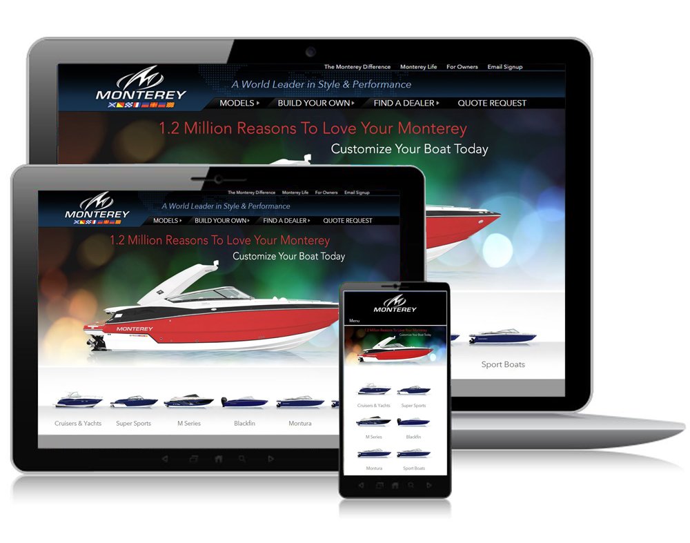 Monterey Boats Releases a New Innovative Website with Responsive Design ...